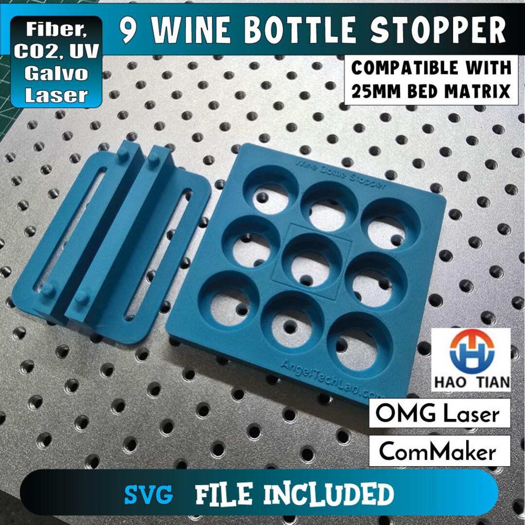 9 Wine Bottle Stopper Jig for Galvo Fiber Laser | Galvo C02 Laser ...