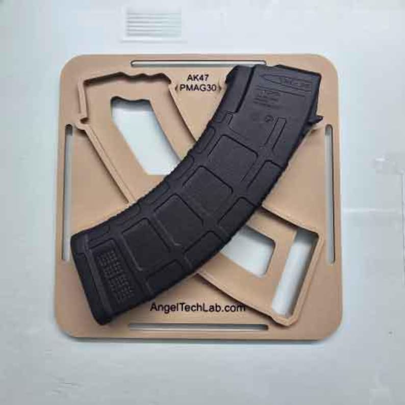 AK-47 PMAG Magazine Laser Engraving Jig – 3D Printed PETG Alignment ...