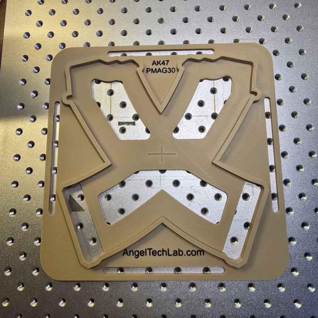 AK-47 PMAG Magazine Laser Engraving Jig – 3D Printed PETG Alignment ...