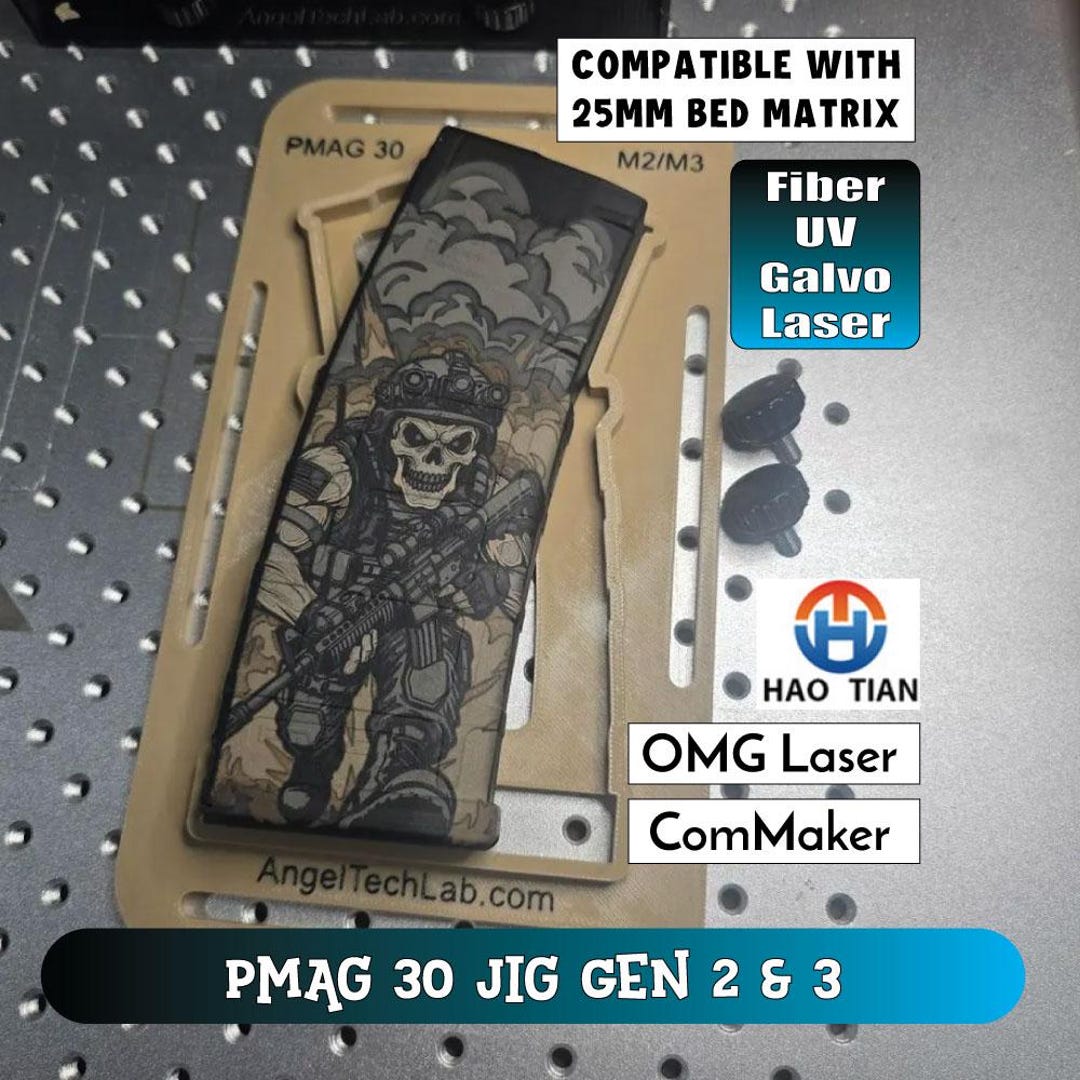 PMAG30 AR-15 Gen2 & 3 Style Magazine Laser Engraving Jig – 3D Printed ...