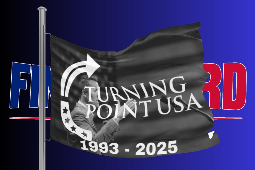 Bandera de Charlie Kirk - Turning Point USA, bandera RIP Charlie Kirk ...