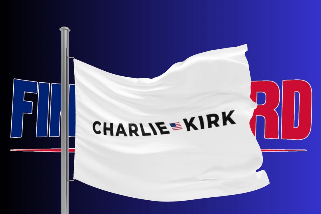Bandera de Charlie Kirk - Turning Point USA, bandera RIP Charlie Kirk ...