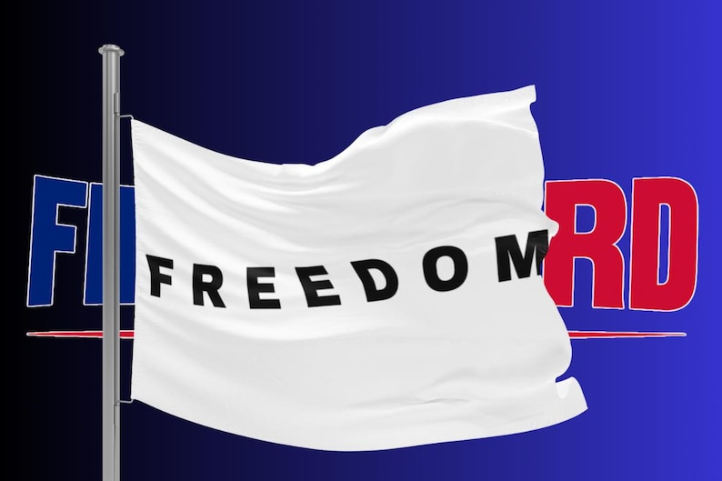 Bandera de Charlie Kirk - Punto de giro EE. UU., LIBERTAD Bandera de ...