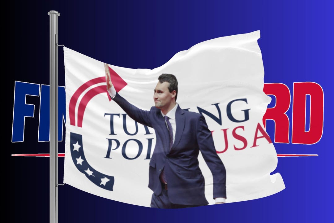 Bandera de Charlie Kirk - Turning Point USA, bandera RIP Charlie Kirk ...