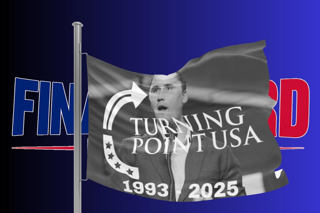 Bandera de Charlie Kirk - Turning Point USA, bandera RIP Charlie Kirk ...