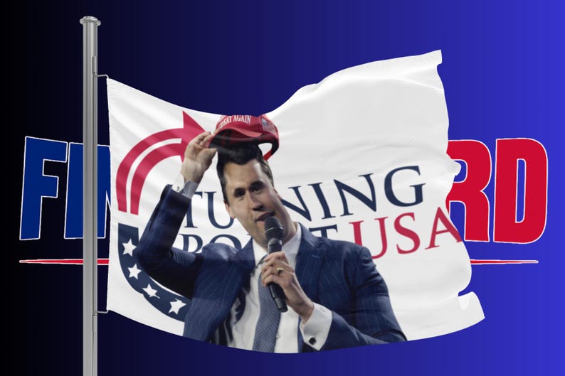 Bandera de Charlie Kirk - Turning Point USA, bandera RIP Charlie Kirk ...