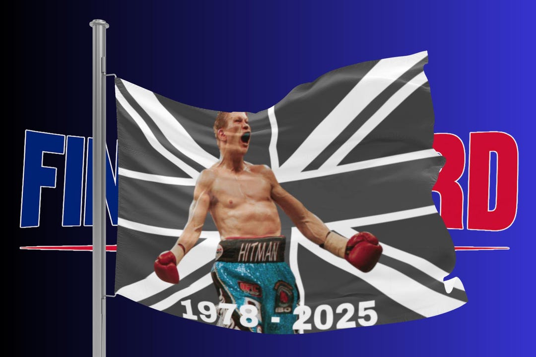 Ricky Hatton Flag - the Hitman, RIP Ricky Hatton Flag, 3X5FT, 4 Eyelets ...