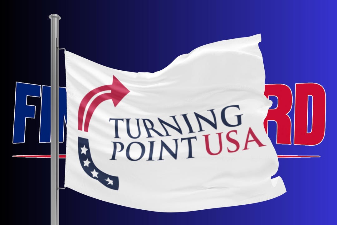 Bandera de Charlie Kirk - Turning Point USA, bandera RIP Charlie Kirk ...