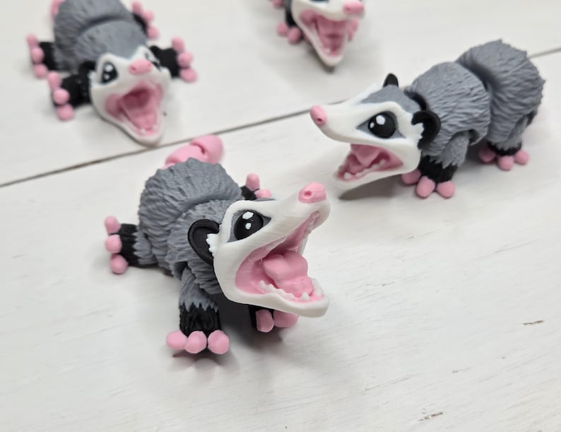 Flexi Possum – 3D Printed Articulated Possum Toy – Cute Fidget Toy for ...
