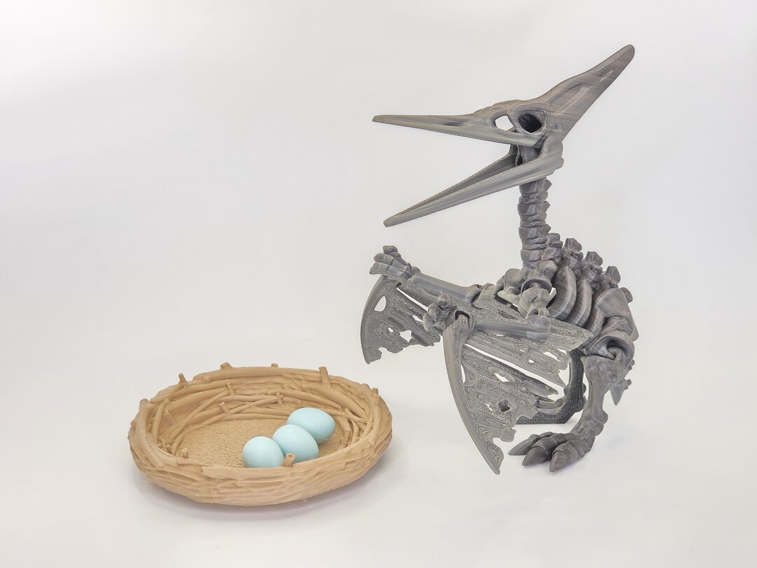 Flexi Fossil Pteranodon Articulated Toy - Etsy