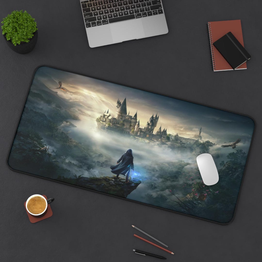 Hogwarts Map Mouse Pad – Vintage Wizarding World Castle Design, Fantasy ...