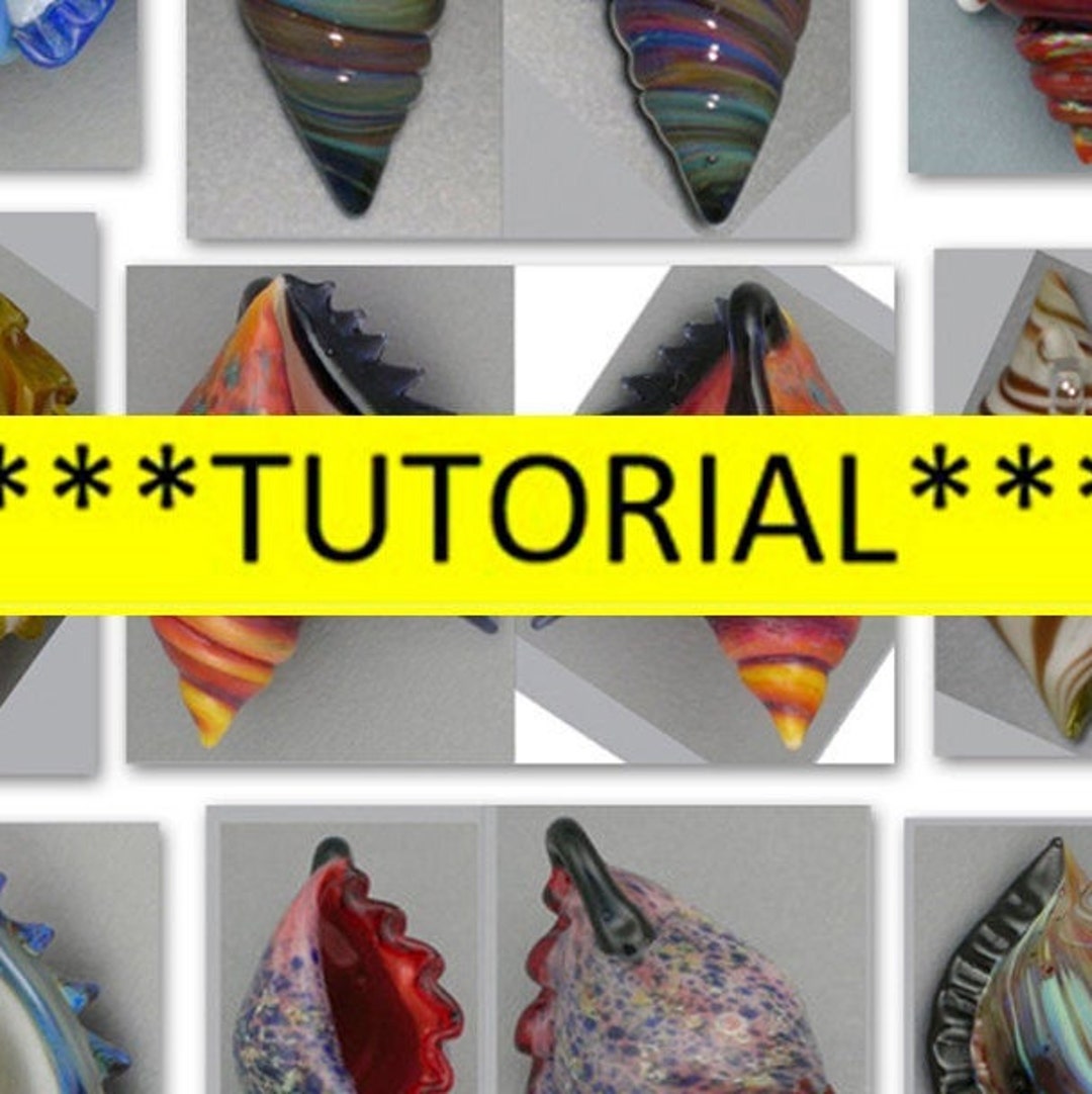 TUTORIAL How to Make a Hollow Borosilicate Sea Shell Pendant Lampwork ...