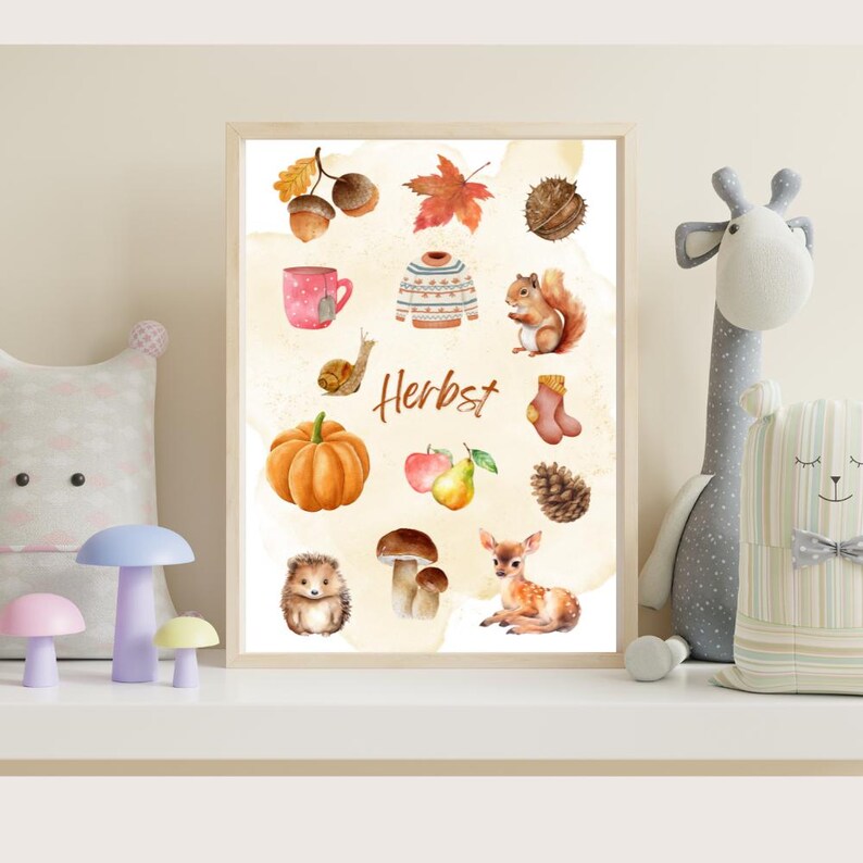 Seasons Poster Set | Printable Posters | Nursery Posters | Digital Wall ...