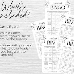 Mingle Bingo, Mix and Mingle Bingo, Find the Guest Bingo, Find Someone ...