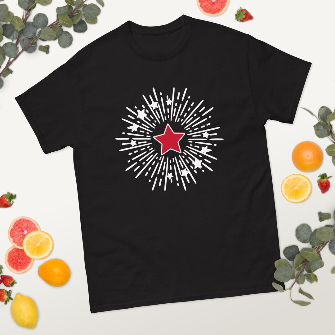 Vintage Starburst Tee — Retro Burst Graphic T-shirt, Unisex Nostalgic ...