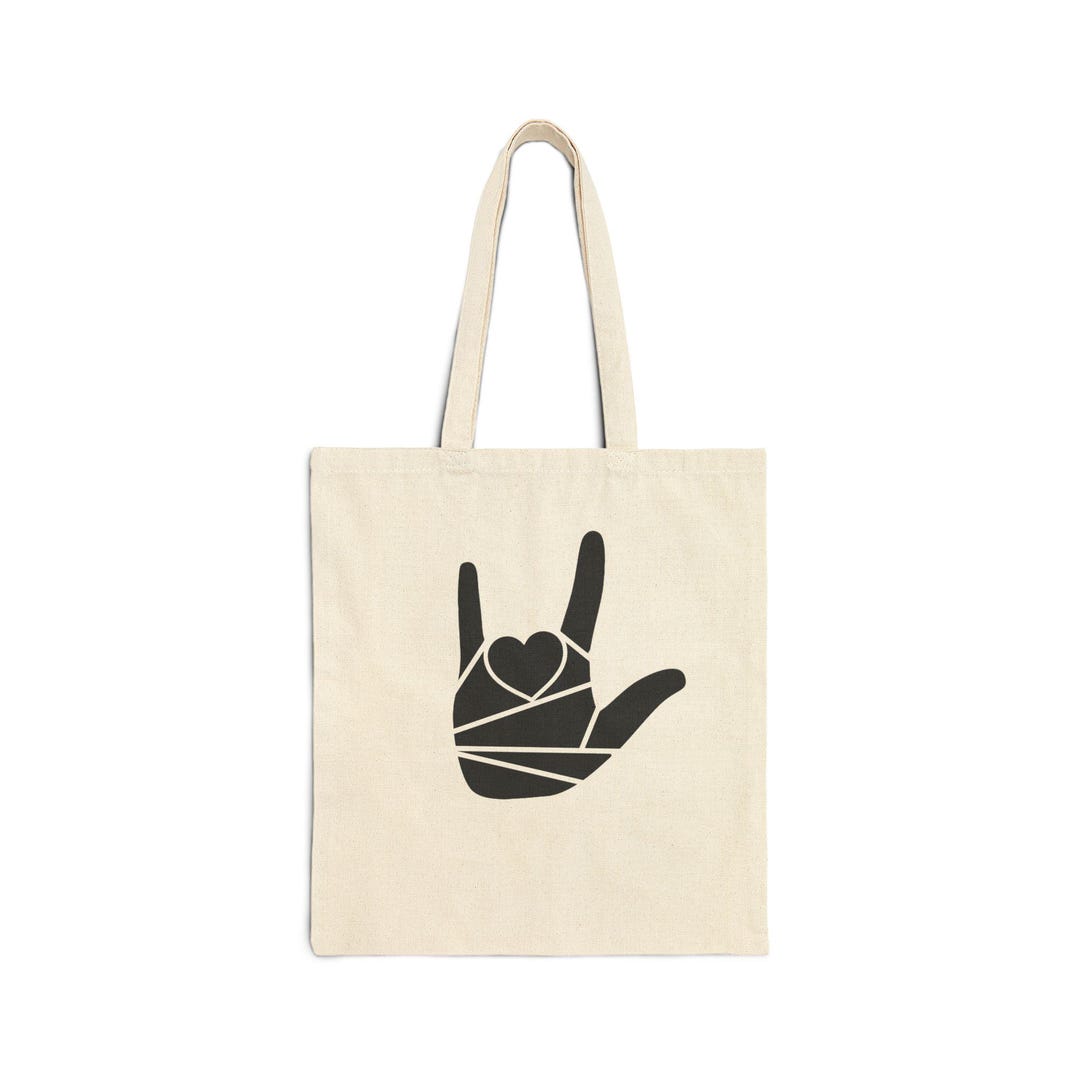 Israeli Hand Symbol Tote Bag, Hostage Release Support Awerness ...