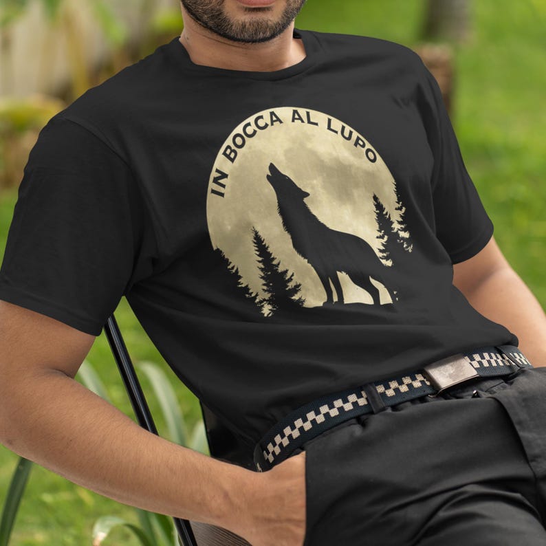 In Bocca Al Lupo T-shirt, Italy Good Luck Shirt, Italian Language ...