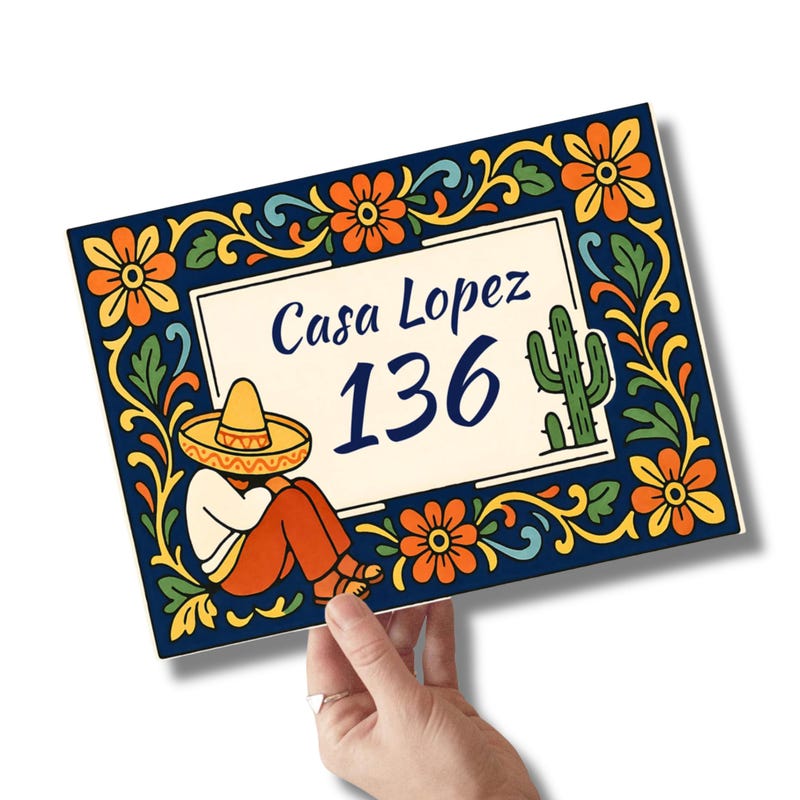 Mexican Tile Numbers - Etsy