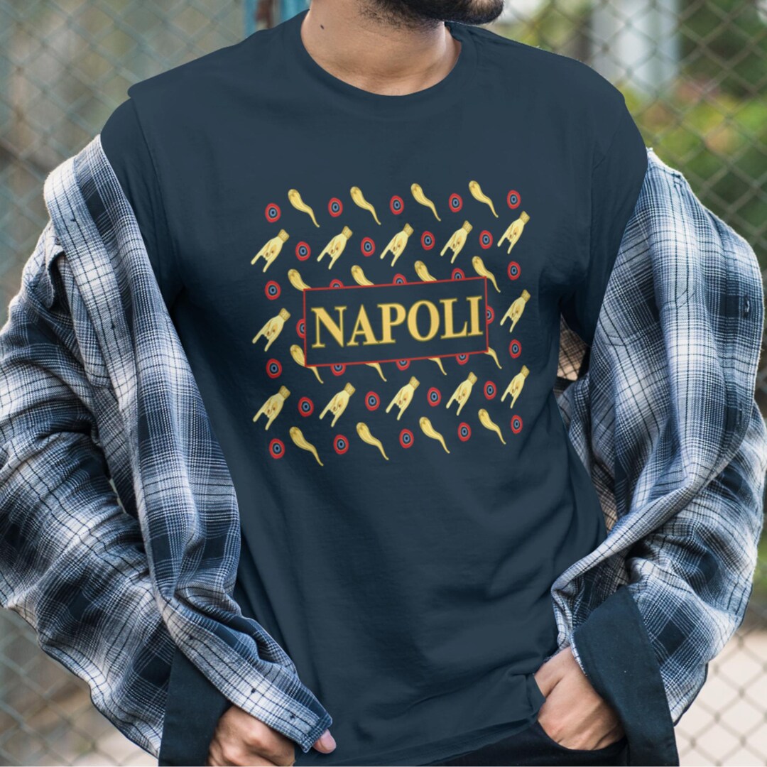 Napoli T-shirt, Italian Luck Symbols Shirt, Evil Eye Cornicello Horn ...