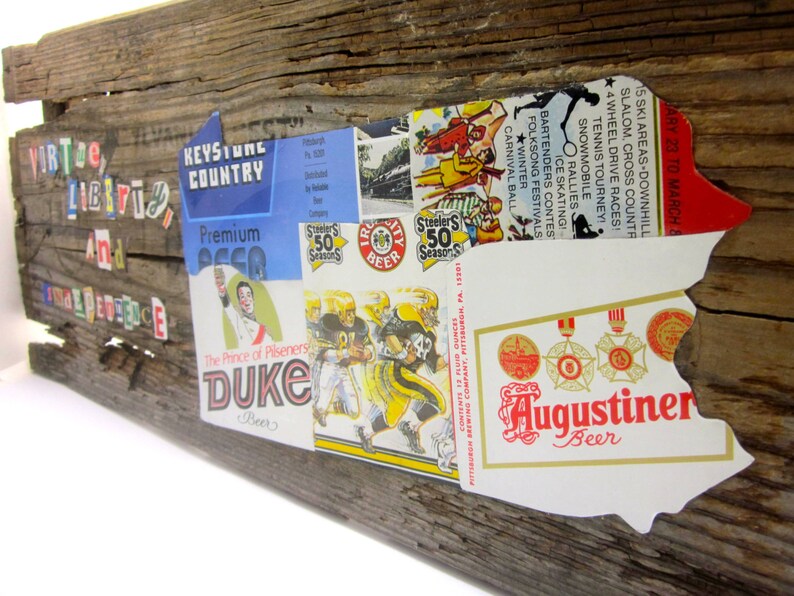 State of Pennsylvania Beer Can Collage - Etsy