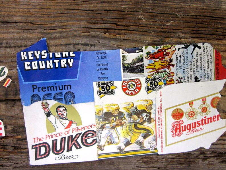 State of Pennsylvania Beer Can Collage - Etsy