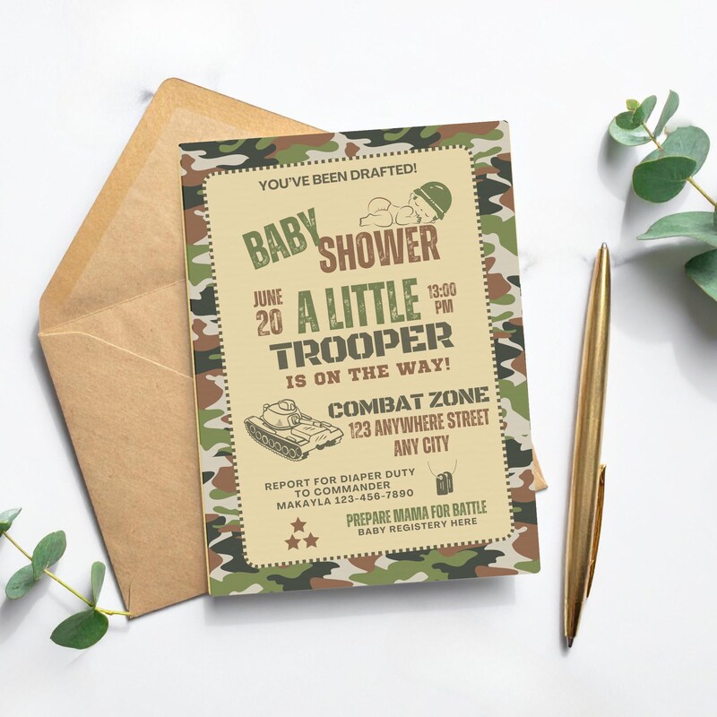 Army Baby Shower - Etsy