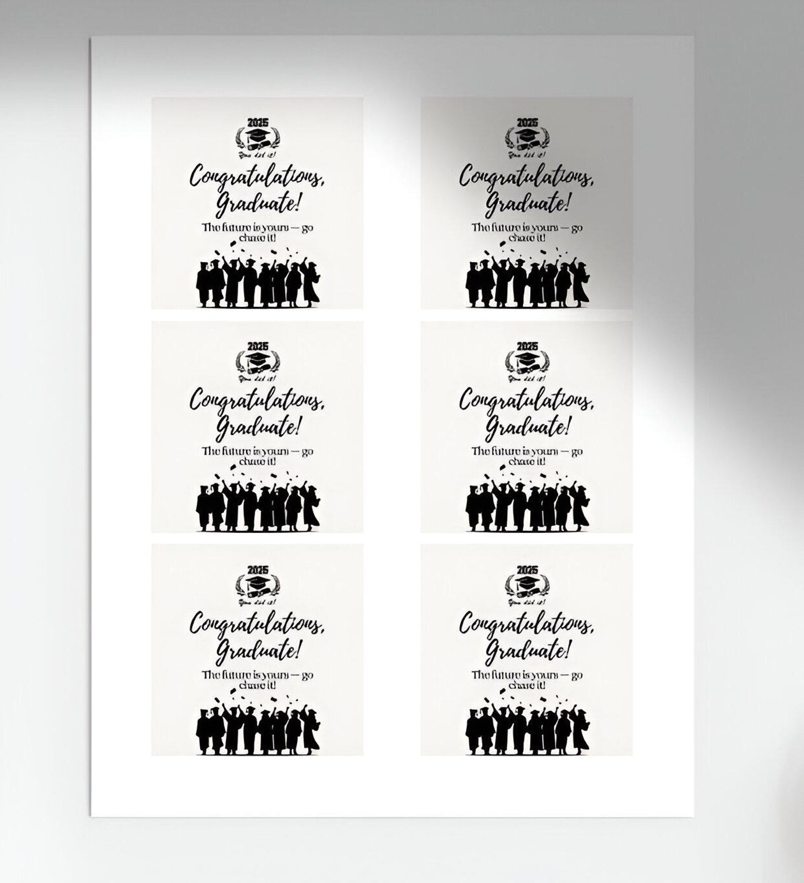 Class of 2025 Graduation Favor Tags: Printable Congrats Grad Gift (PDF ...
