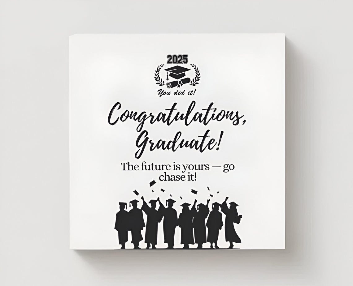 Class of 2025 Graduation Favor Tags: Printable Congrats Grad Gift (PDF ...