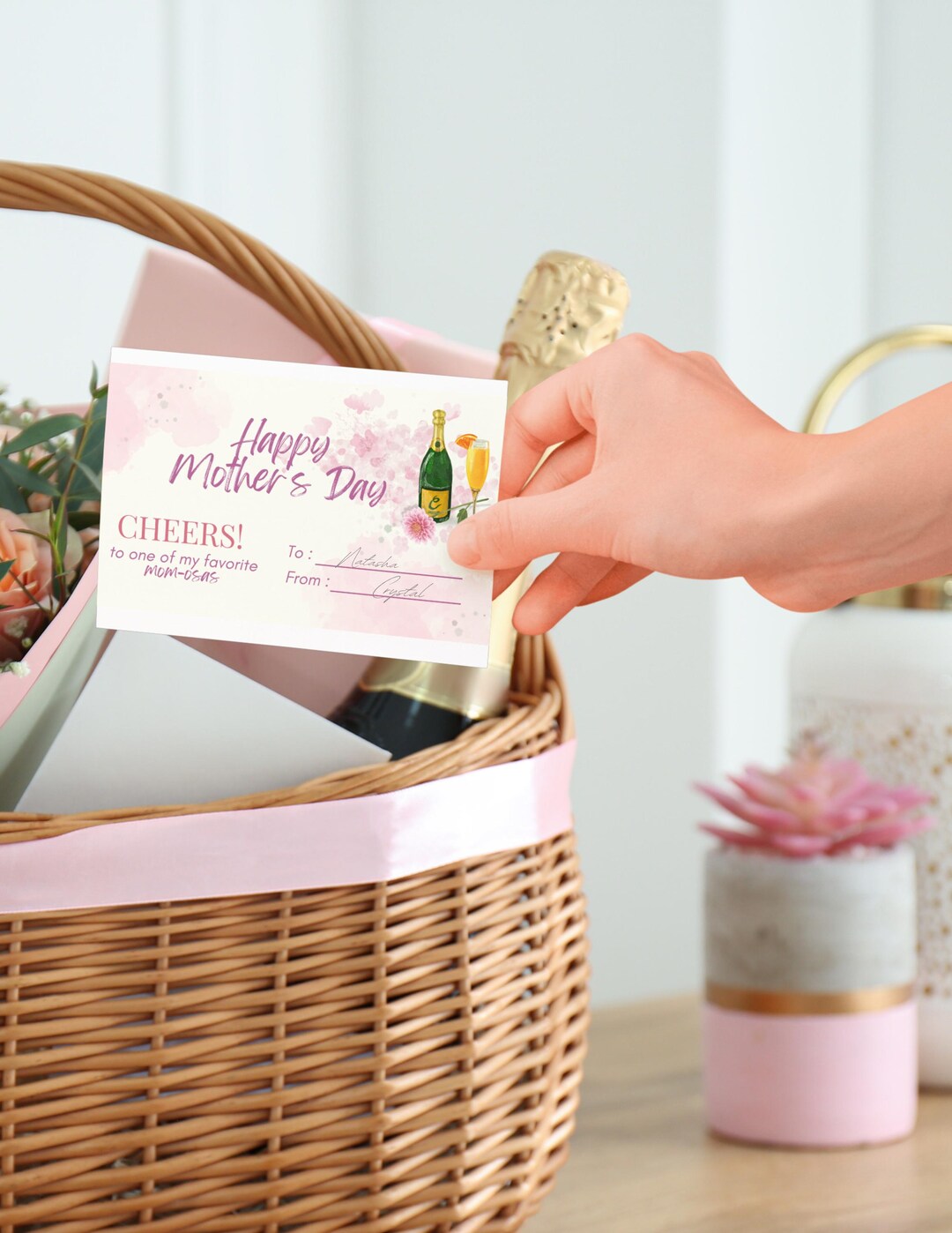 Momosa Gift Tags Printable Mothers Day Mimosa Brunch Favour Labels ...