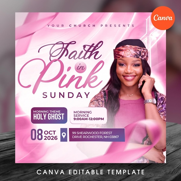 Breast Cancer Awareness Pink Out Flyer - Etsy