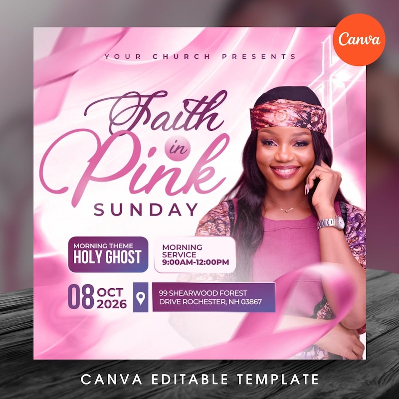 Breast Cancer Awareness Pink Out Flyer - Etsy