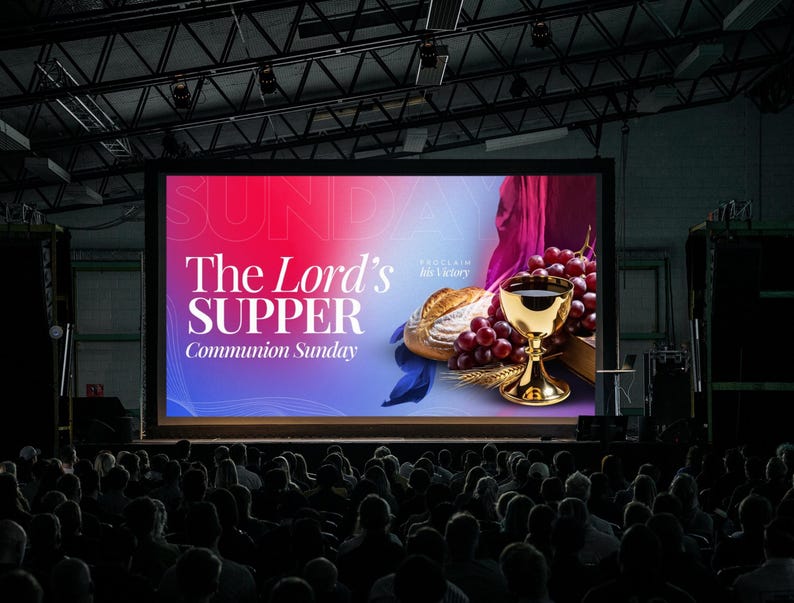 Church Announcement Slides Canva Templates Editable Pre Service Worship ...