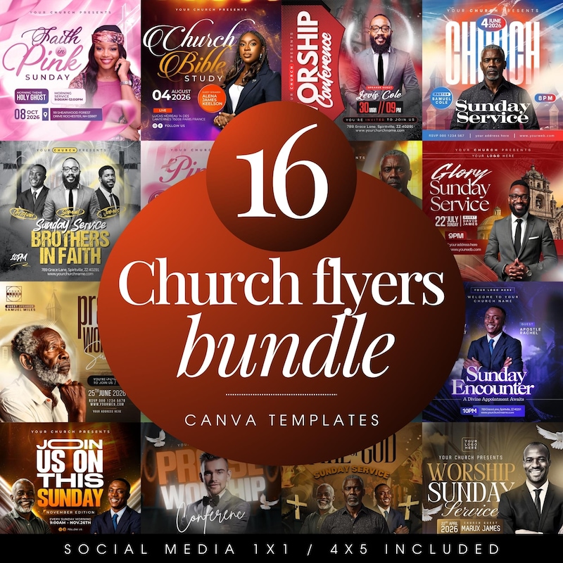 Church Flyer Template, - Etsy UK
