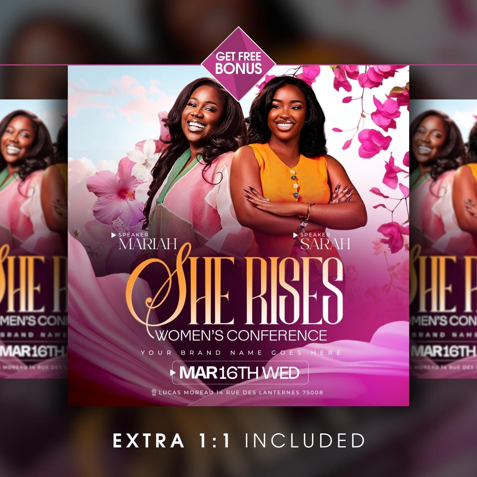 Women's Conference Flyer Church Template-womens Ministry Fellowship ...