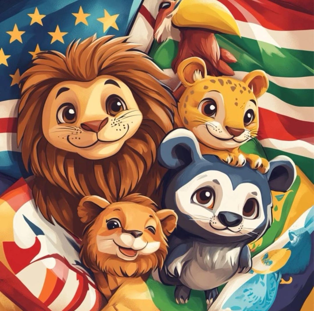 Animals Around the World Coloring Pages for Kids – Printable Global ...