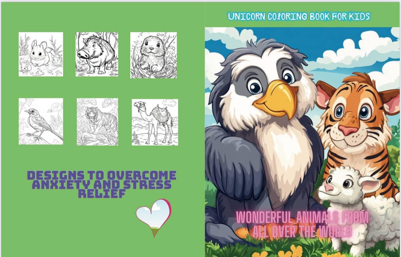 Animals Around the World Coloring Pages for Kids – Printable Global ...