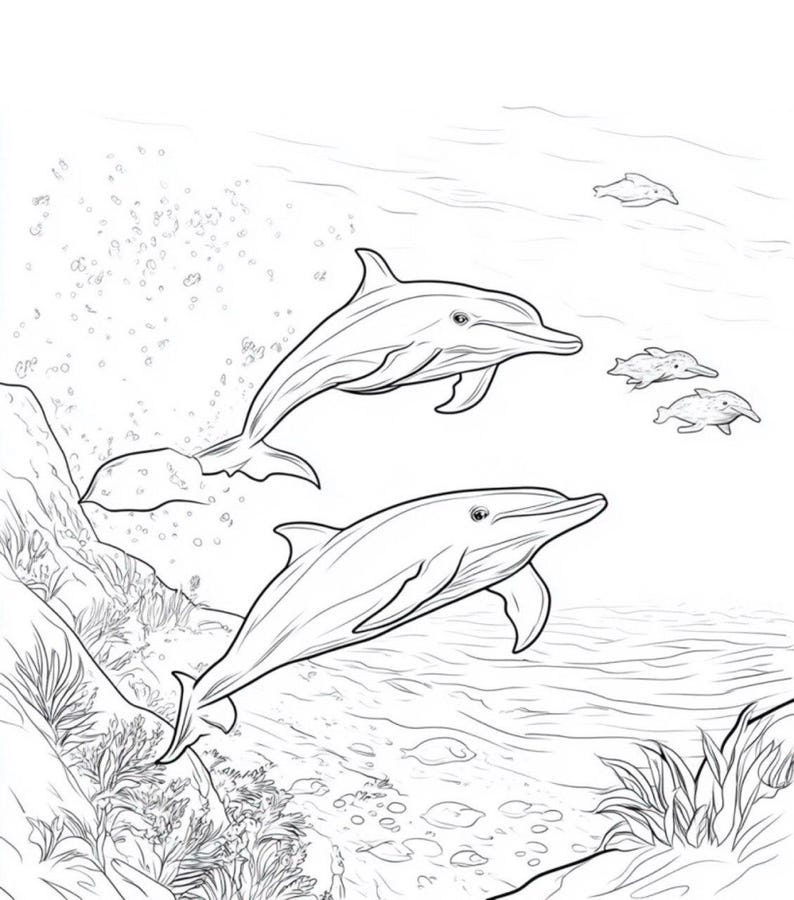 Sea Life Coloring Pages for Kids – Printable Ocean Animals Activity ...