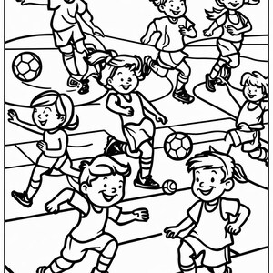 Kids Sports Coloring Pages – Fun Printable Activity Book for Boys ...