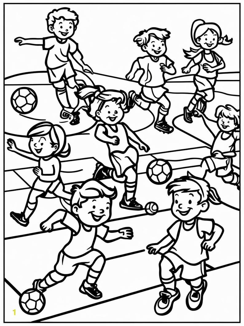 Kids Sports Coloring Pages – Fun Printable Activity Book for Boys ...