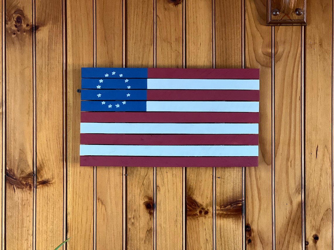 Betsy Ross Flag Wooden - Etsy