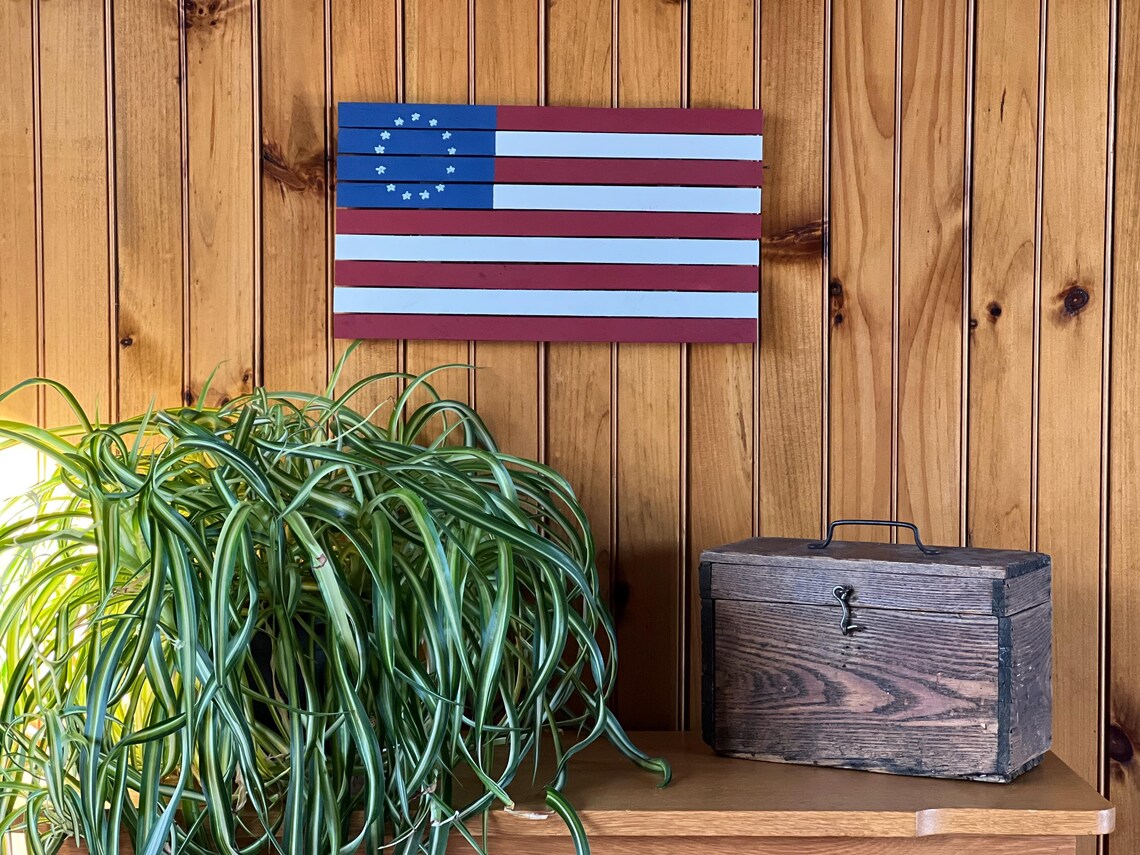 Betsy Ross Flag Wooden - Etsy