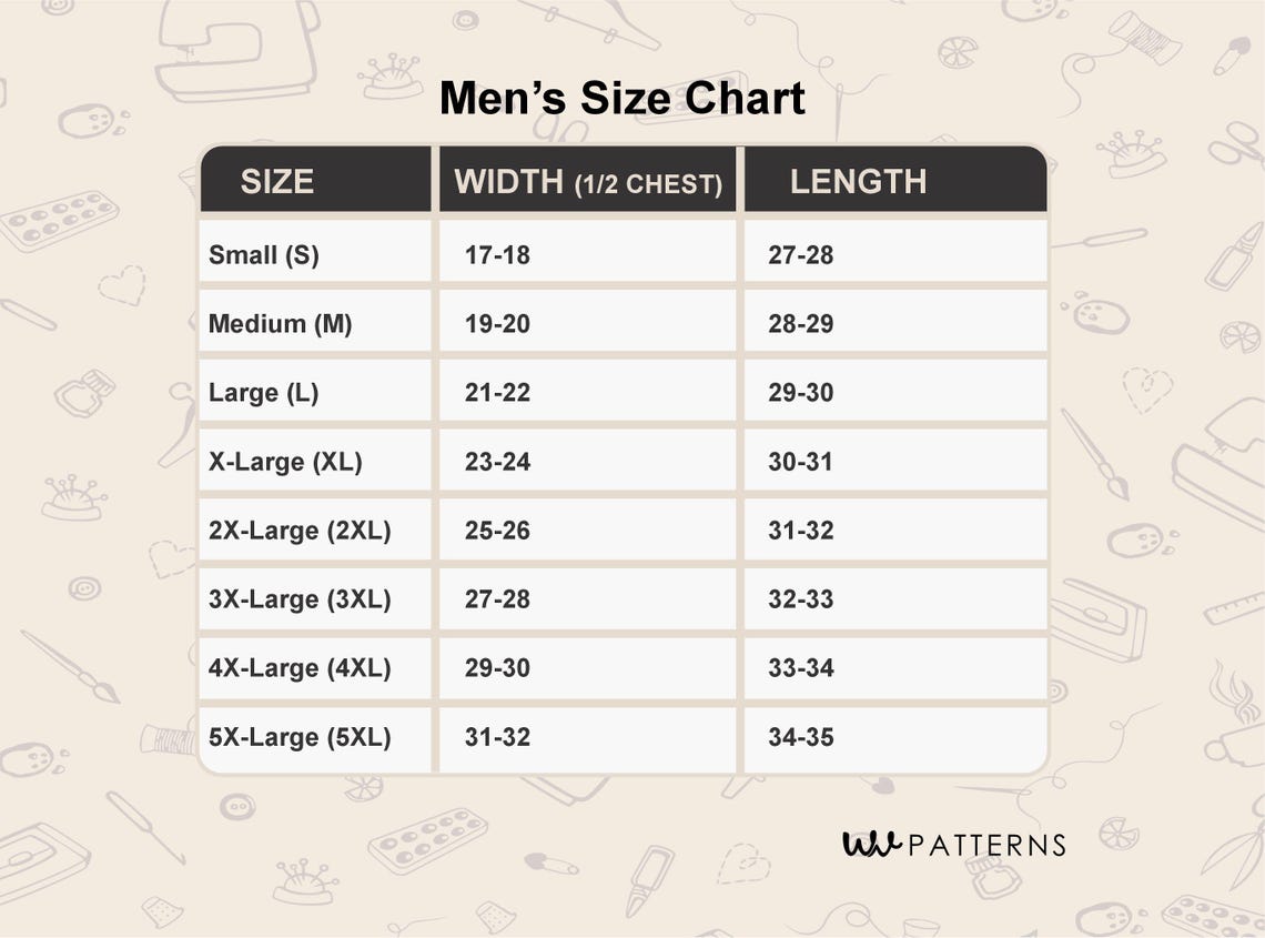 Men's V-neck T-shirt Sewing Pattern: Sizes S-5XL (PDF) - Etsy