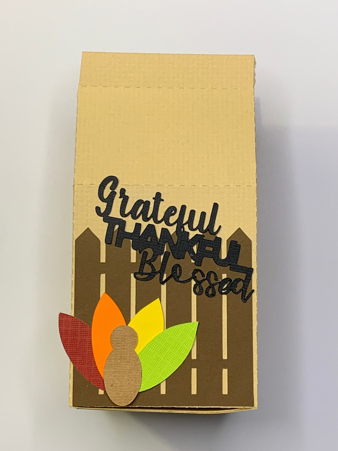 Thanksgiving, Grateful Thankful Blessed, Turkey Milk Carton Paper Craft ...