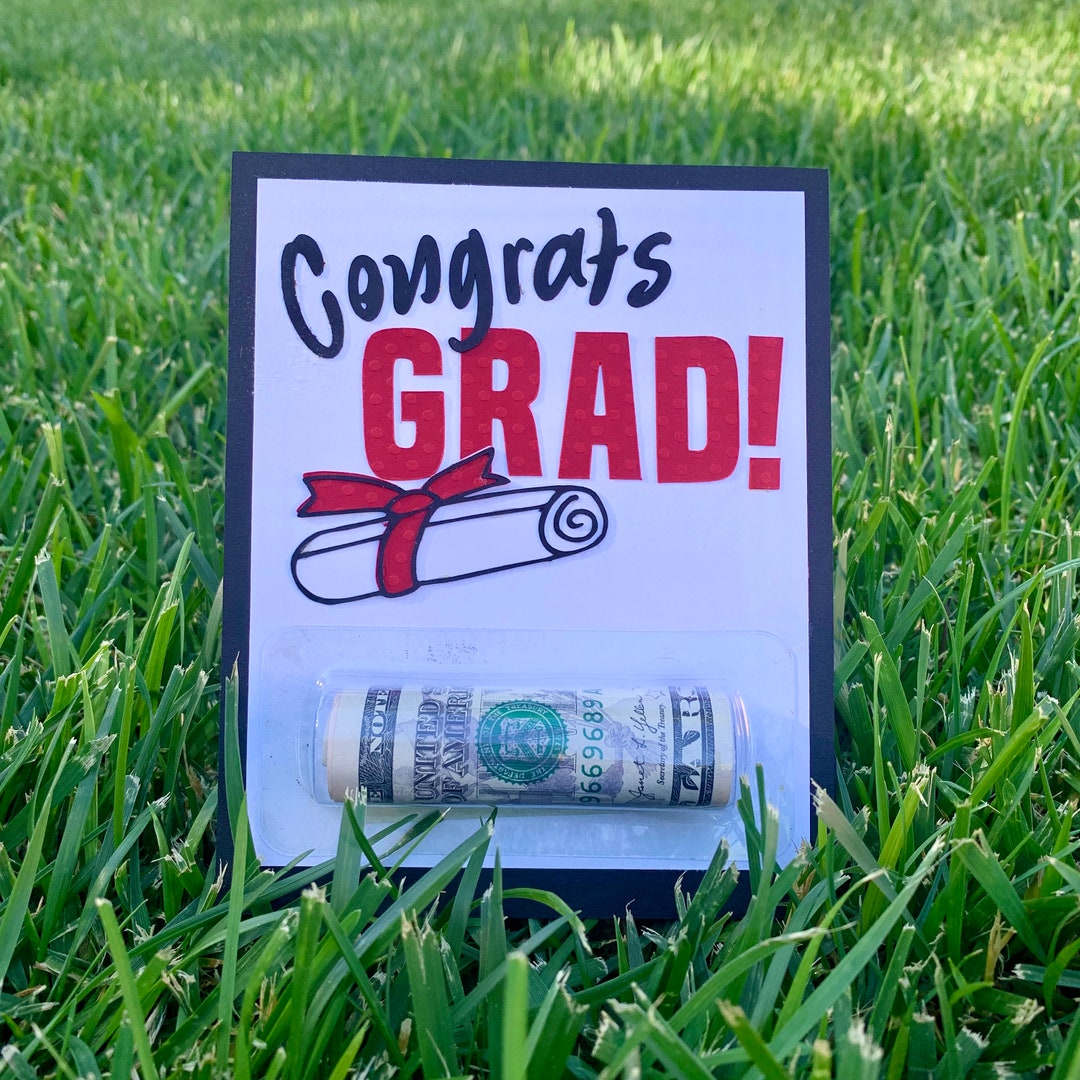 Congrats GRAD / Graduation / Diploma / Money / Chapstick / Card / SVG ...