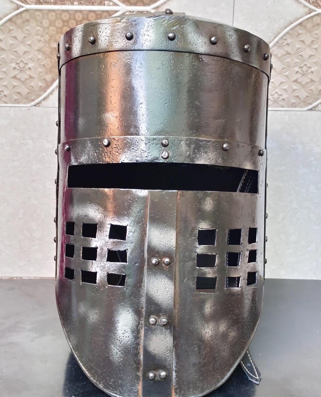 Medieval Armour Helmet Black Knight Monty Python Helmet - Etsy