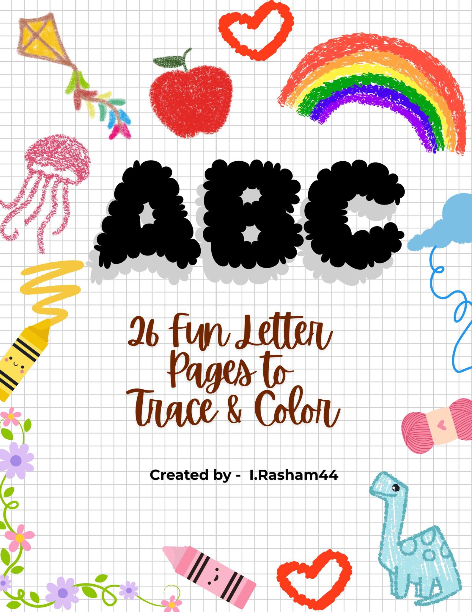 ABC Tracing & Coloring Pages | A to Z Printable Worksheets for Kids ...