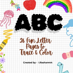 ABC Tracing & Coloring Pages | A to Z Printable Worksheets for Kids ...