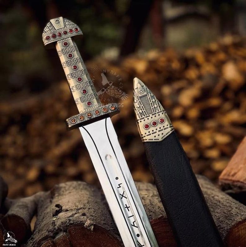 HAND FORDED Viking Master Sword - Handmade Sword Link Sword - Medieval ...