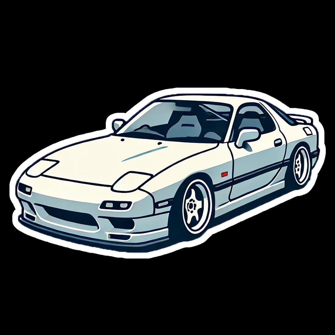 FD Rx-7 Vinyl Sticker – JDM Decal for Car Enthusiasts, Mazda Rx-7 ...
