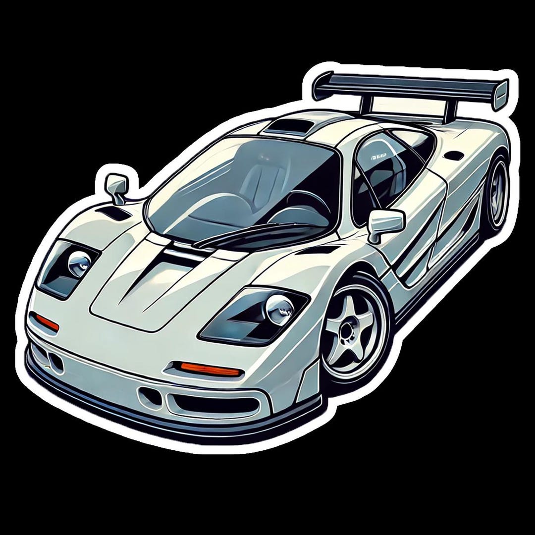F1 Vinyl Sticker – Supercar Decal for Car Enthusiasts, Mclaren F1 ...